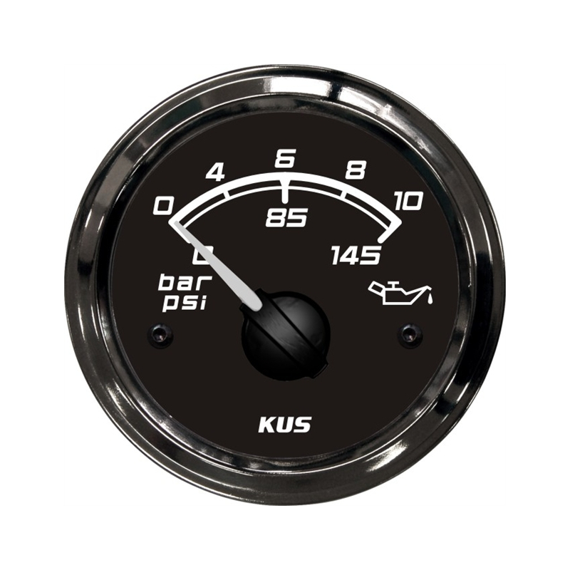 ΟΡΓΑΝΟ ΠΙΕΣΗΣ ΛΑΔΙΟΥ 0-10 ΒΑR INOX ΜΑΥΡΟ – SailMarine